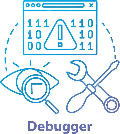 Debugging Tool Icon For Software Development Development Line Contour