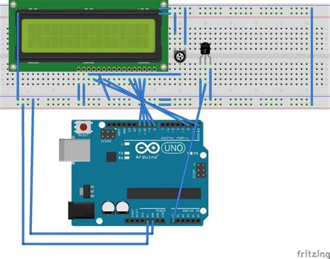 Room Temperature Monitor Using Arduino And The LM Sensor