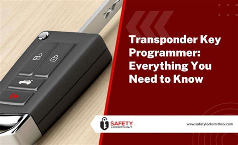 Transponder Key Programmer The Key To Your Cars Security