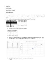 Using Excel For Graphing Pdf Nadine Jad CHEM 132 001 Using Excel For Graphing September 6 2022