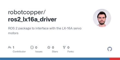 GitHub Robotcopper Ros Lx A Driver ROS Package To Interface With The LX A Servo Motors