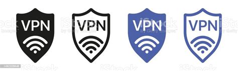 Vpn 아이콘 집합입니다 보안 연결 개인 정보 보호 익명성 암호화 네트워크 보안을 포함한 Vpn 서비스 및 개념을 나타내는