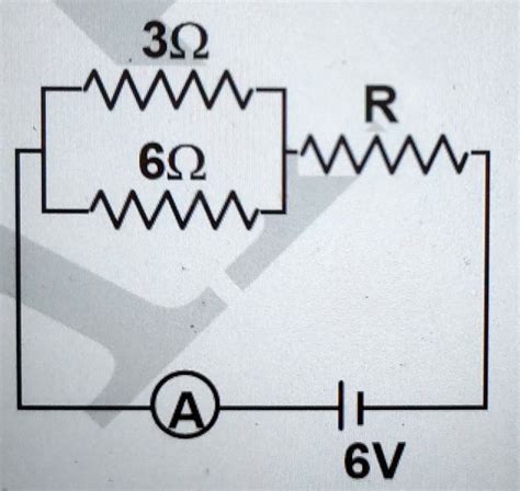 Solved If The Ammeter In The Given Circuit Reads 2a The Resistance R Is 302 Rfw 60 Ahi 6v