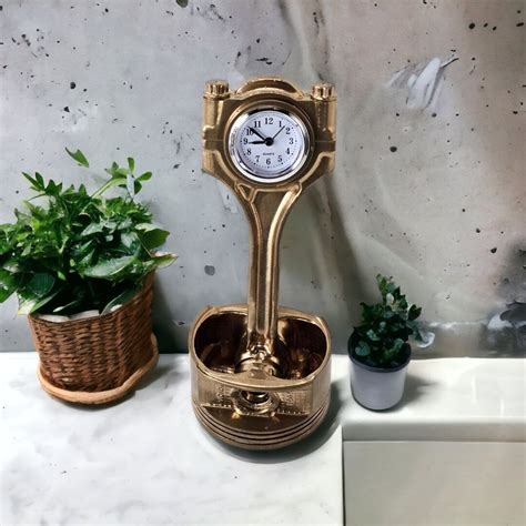 Desk Clock Piston Clock Automotive Decor Car Guy T Car Engine