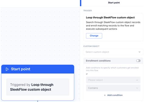 configuring custom object trigger nodes sleekflow