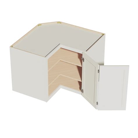 Tw Wpc2430 Creamy White Shaker 24w X 30h 1 Door And 2 Shelves Pie Cut