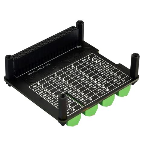 hcdc rpi gpio status led and terminal block breakout board hat for