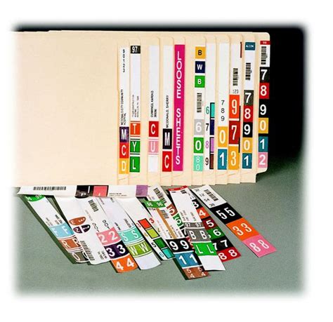 File Labeling Software Color Coded End Tab File Labeling Filing