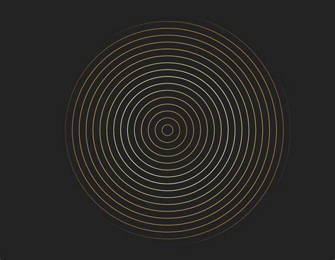 Circle Line Gold Color Background Abstract Round Pattern Vector Illustration 6414258 Vector