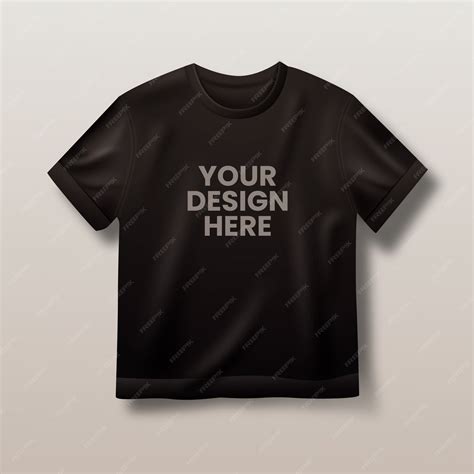 Premium Vector Realistic T Shirt Mockup Illustration