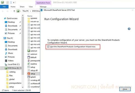 รววการตดตง SharePoint Server 2016 บน Windows Server 2016 NONGIT COM