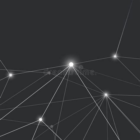 Connections Molecular Global Business Network Design Abstract Mesh Background Stock Vector