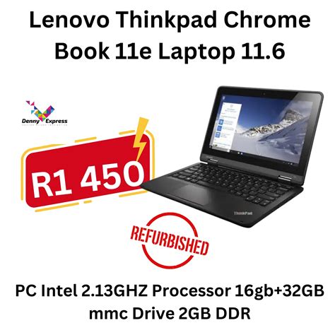 Lenovo Laptop Thinkpad Chrome Book 11e 11 6`touch Pc Intel 2 13ghz