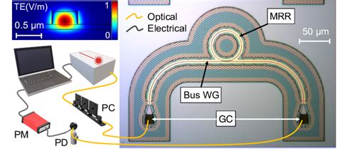 Optical Microscope Image Of A Microring Resonator Mrr Device Download Scientific Diagram