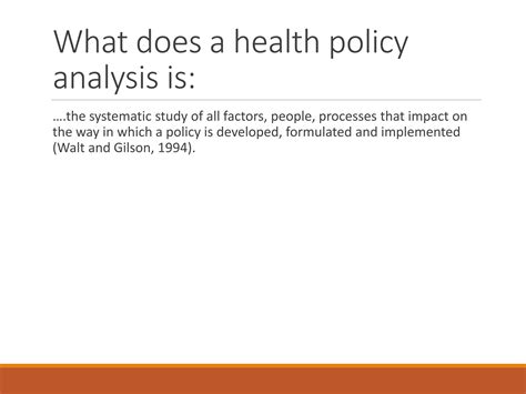 Healthpolicyanalysisframework0 1 Ppt
