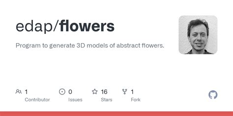 GitHub Edap Flowers Program To Generate D Models Of Abstract Flowers