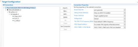 Ccs Tms320f280049c External Xds110 4 Pin Jtag Connection To Ti F280049 Evm Code Composer