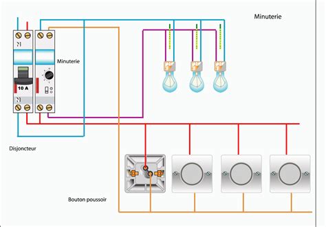 Schéma électrique Minuterie Electrique Minuterie Simple Cours