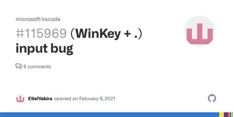 Winkey Input Bug · Issue 115969 · Microsoftvscode · Github