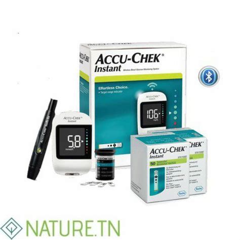 Coffret Accu Chek Instant 100 Bandelettes Appareil De Glycemie