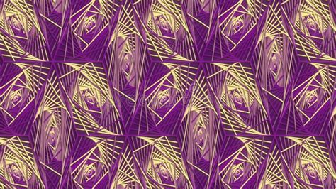 Spiral Wave Of Rotating Geometric Shapes 3d Rendering Seamless Loop