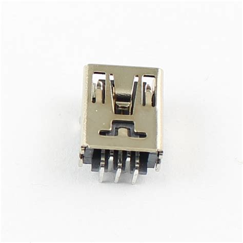 Pcs Mini Usb Female Pin Type B Right Angle Pcb Socket Connector Diy Ebay