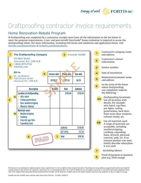 5 Labour Invoice Templates PDF Word