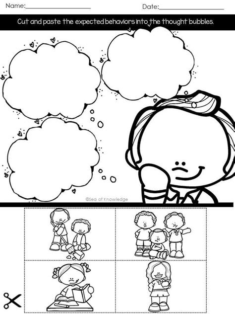 expected unexpected behavior activities and printables