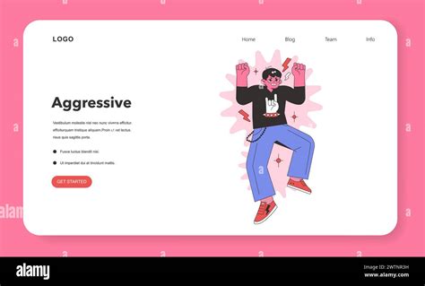 Aggressive Personality Portrayal An Animated Character In A Dynamic