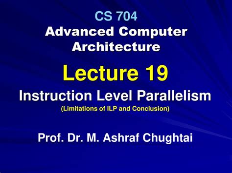 cs 704 advanced computer architecture ppt download