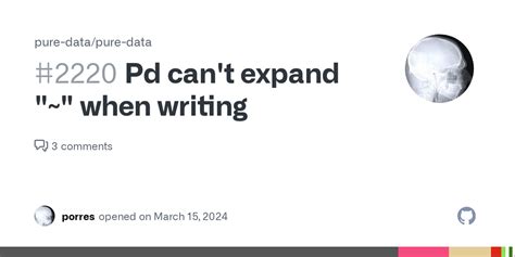 Pd Cant Expand ~ When Writing · Issue 2220 · Pure Datapure Data