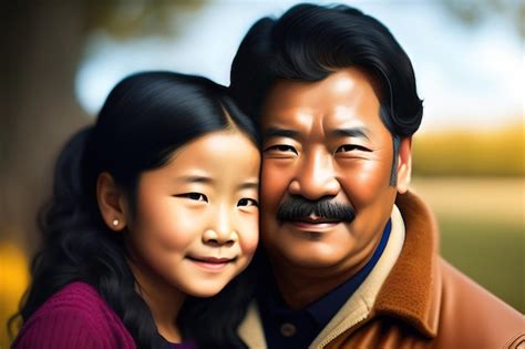 Premium Ai Image Daughter And Father
