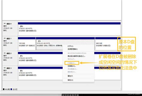 扩容磁盘空间时，因空闲空间与目标磁盘不连续而无法合并的无损解决方案 磁盘存储不连续怎么办 csdn博客
