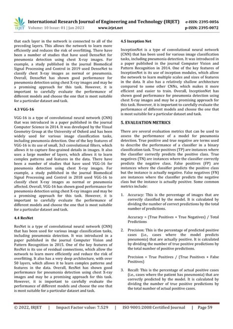 Pneumonia Detection Using Deep Learning And Transfer Learning Pdf