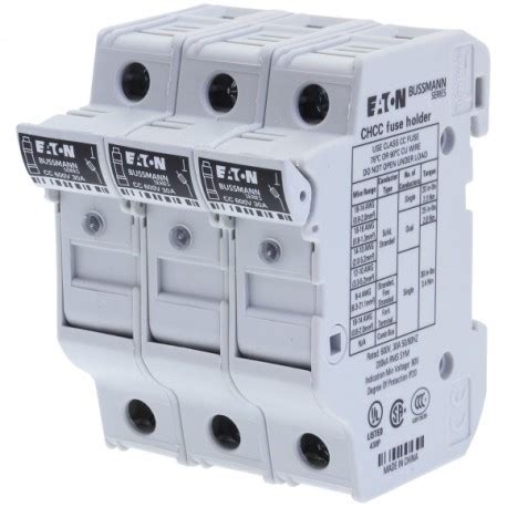 Chcc3diu 3p 10x38 Mfh 30a 600v Class Cc Indicator Eaton Electric Base