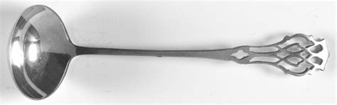 Chippendale Sterling 1910 Solid Piece Cream Ladle By Lunt Silver Replacements Ltd