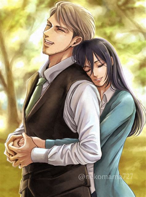 Mikasa Ackerman And Jean Kirstein Shingeki No Kyojin Drawn By Nekomama Danbooru