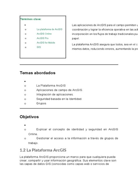 Arcgis Collector Curso Pdf Aplicación Web Red Mundial