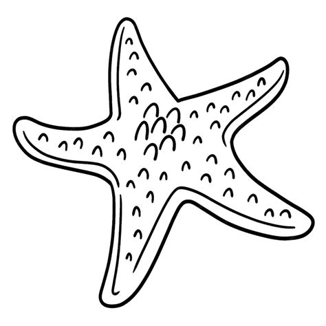 아이들을 위한 불가사리 색칠 공부 페이지 프리미엄 벡터