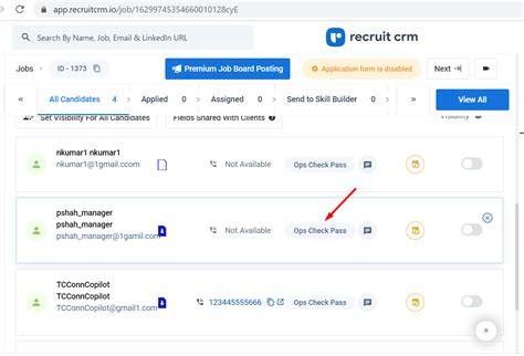 jobcandidates status update in taas app is not getting updated in rcrm