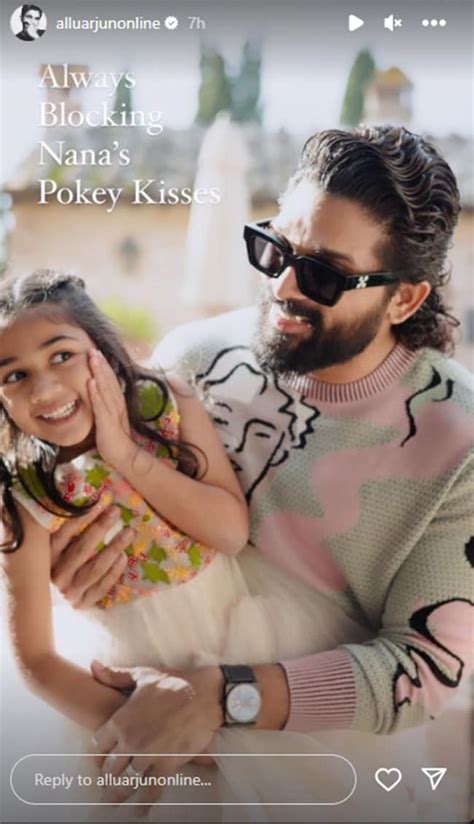 To Joy Arha An Adorable Birthday Message From Dad Allu Arjun