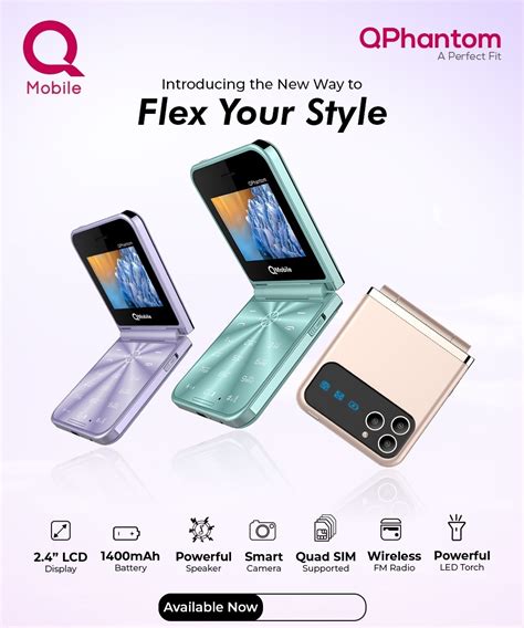 Qmobile Phantom Iphone Style Camera Flip Mobile 4 Sims Support