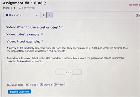 Solved Assignment 81 And 82 Score 05 05 Answered