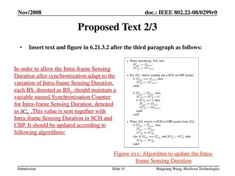 an enhanced quiet period synchronization method for networks ppt download