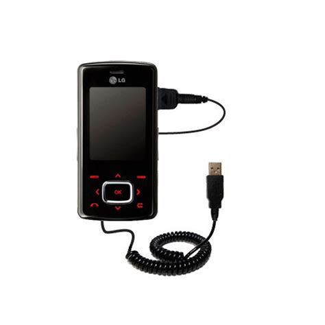 Coiled Power Hot Sync Usb Cable Suitable For The Lg Kg With Both Data And Charge Features