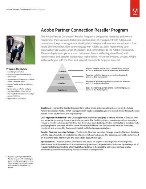 Reseller Program Datasheet Adobe