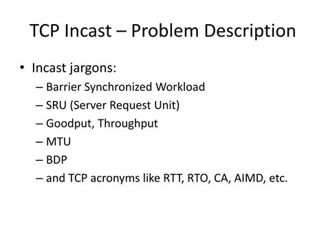 Ppt Tcp Incast In Data Center Networks Powerpoint Presentation Free