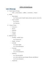 Anatomy And Histology Review For ANSC 334 Final Exam Course Hero