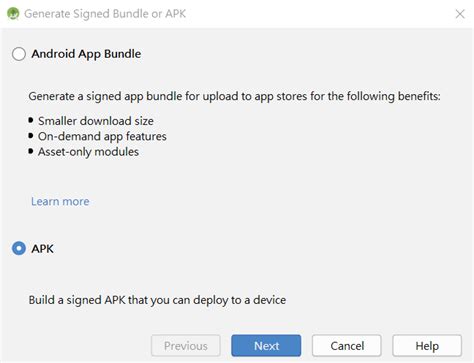 generate signed apk mahaljsp