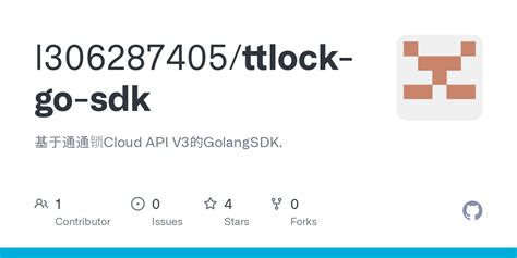 Github L Ttlock Go Sdk Cloud Api V Golangsdk